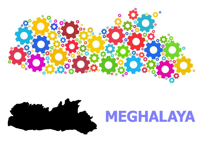Meghalaya map Vector Images & Graphics for Commercial Use | VectorStock