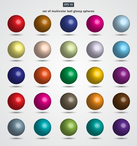 Set of balls isolated seamless pattern Royalty Free Vector