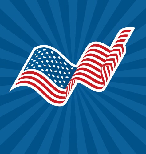 Shiny usa celebration independence day concept Vector Image