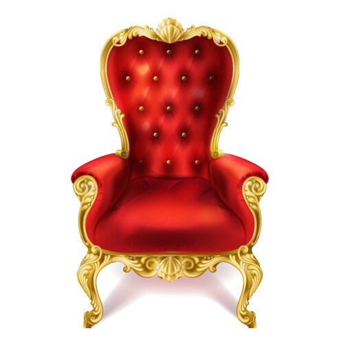 King sitting in the throne Royalty Free Vector Image