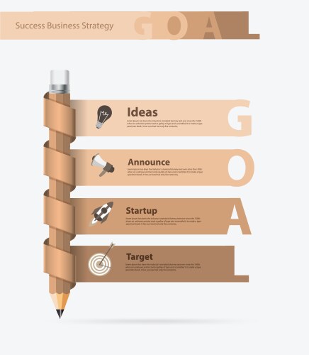 Creative pencil design with drawing charts graphs Vector Image