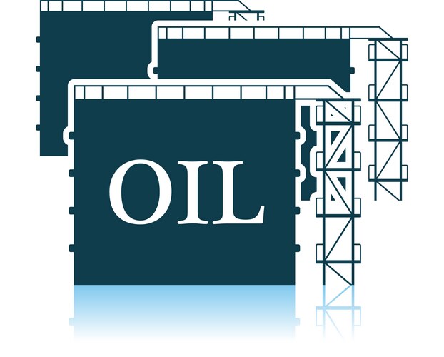 Tank with oil storage heating icon Royalty Free Vector Image