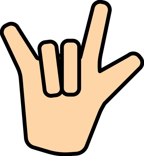 Rock hand icon Royalty Free Vector Image - VectorStock
