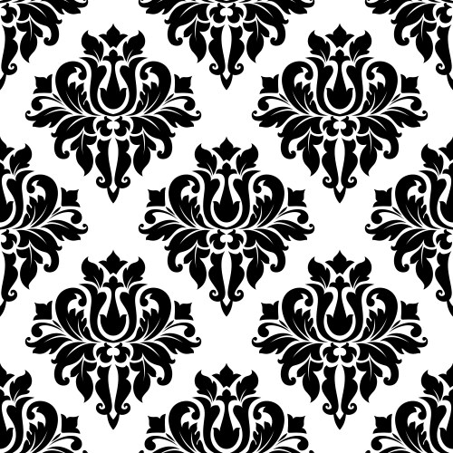 Seamless damask pattern Royalty Free Vector Image