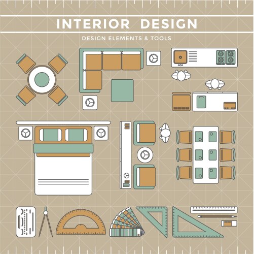 Set of map elements Royalty Free Vector Image - VectorStock