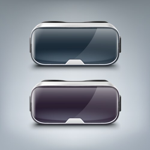 Optical head-mounted display Royalty Free Vector Image