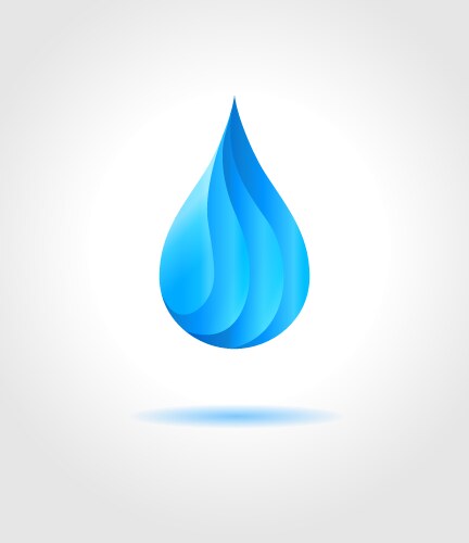Drop water splash Royalty Free Vector Image - VectorStock