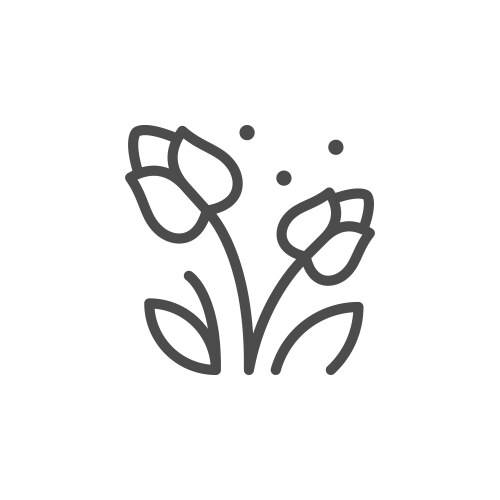 Bouquet of flowers line icon Royalty Free Vector Image