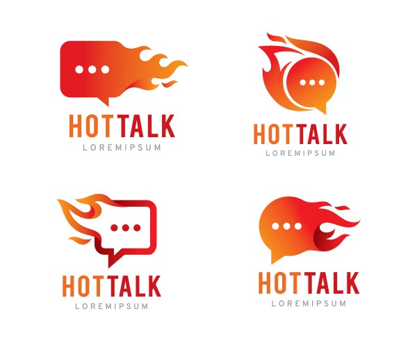 Hot icon set Royalty Free Vector Image - VectorStock