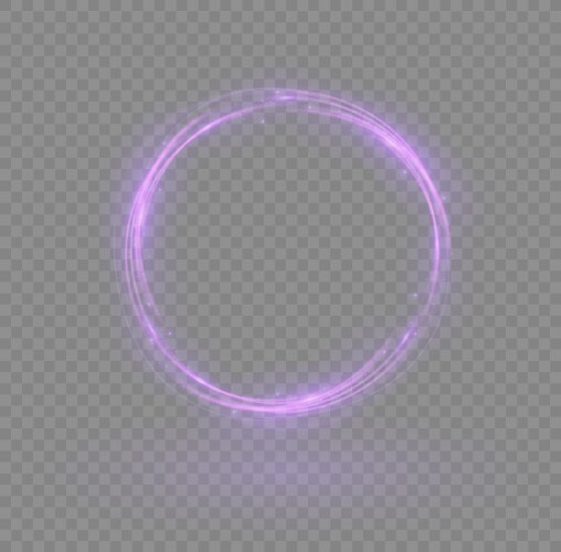 Purple circle trail light ethereal fire portal Vector Image