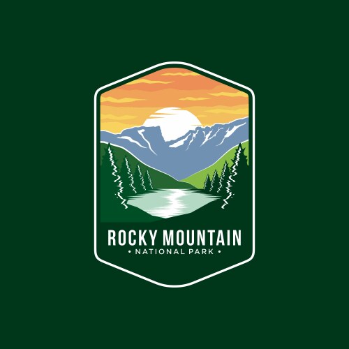 Great smokey mountains national park logo Vector Image