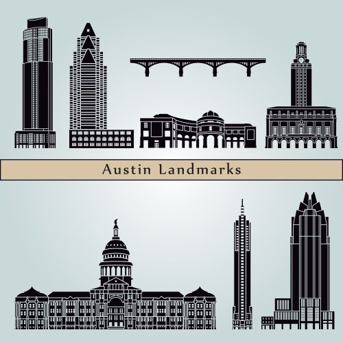Austin Skyline Vector Images (over 240)