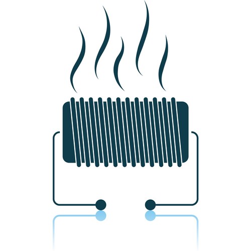 Electrical heater icon Royalty Free Vector Image