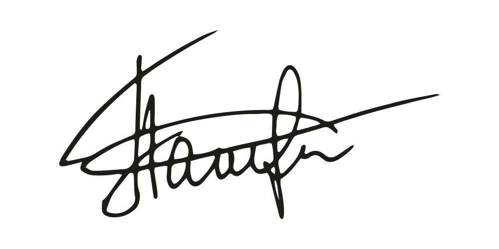 Fake signature hand drawn sample own autograph Vector Image