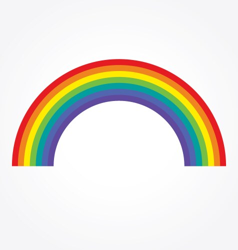 Colorful rainbow Royalty Free Vector Image - VectorStock
