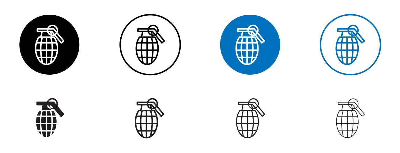 Hand grenade icon Royalty Free Vector Image - VectorStock