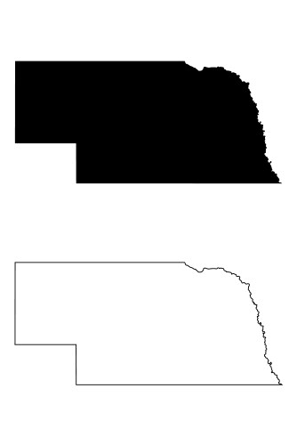 Nebraska State Outline Vector Images (over 480)
