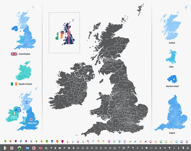 Yorkshire Map Vector Images (over 240)