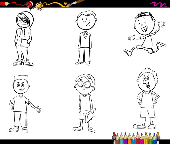 Kid explain lesson Royalty Free Vector Image - VectorStock