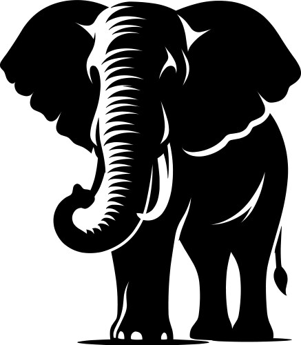 Elephant Head Front Vector Images (over 440)