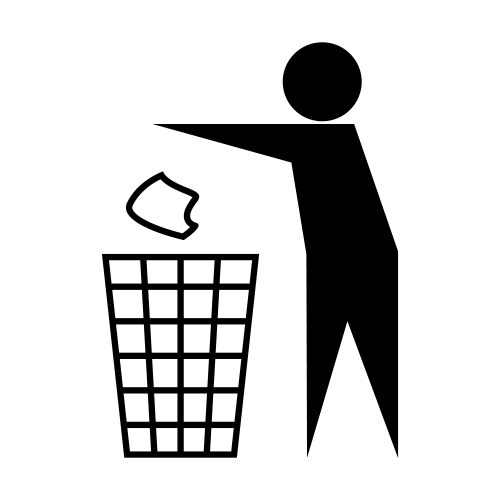 Dont Throw Rubbish Sign Vector Images (over 170)