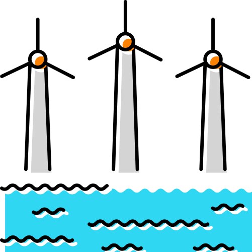 Offshore Wind Turbine Vector Images (over 660)