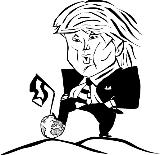 Trump Face Cartoon Vector Images (over 100)