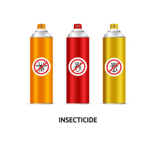 Hand holding pest control spray mosquito repellent