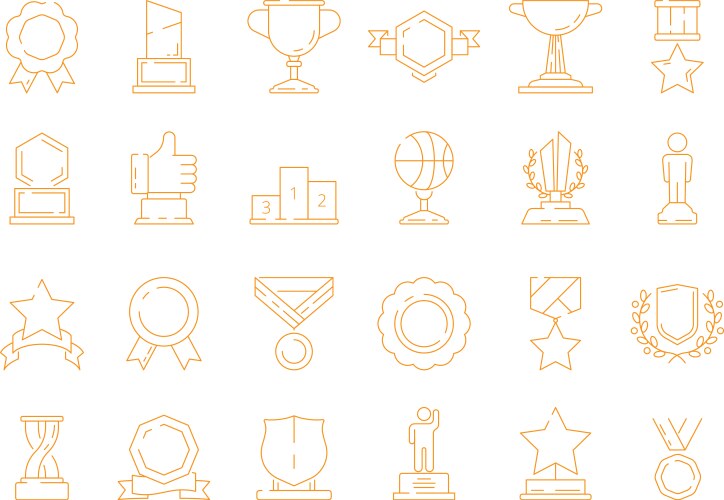 Trophy Outline Vector Images (over 28,000)