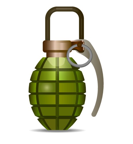 Hand grenade Royalty Free Vector Image - VectorStock