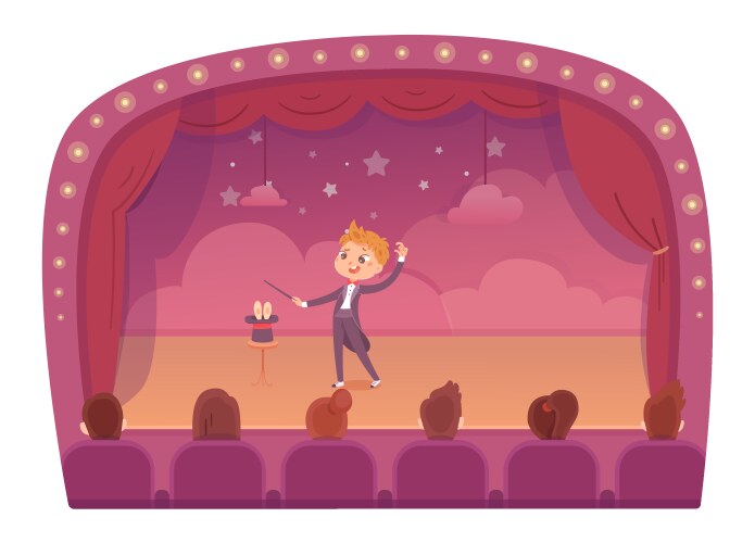 Cartoon magician holding magic wand Vector Images & Graphics for ...
