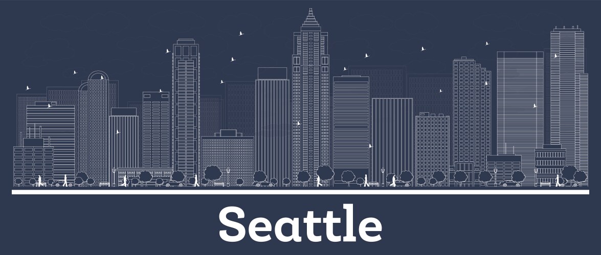 Seattle Skyline Vector Images (over 550)