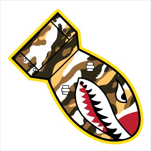 Flying tigers shark Vector Images & Graphics for Commercial Use ...