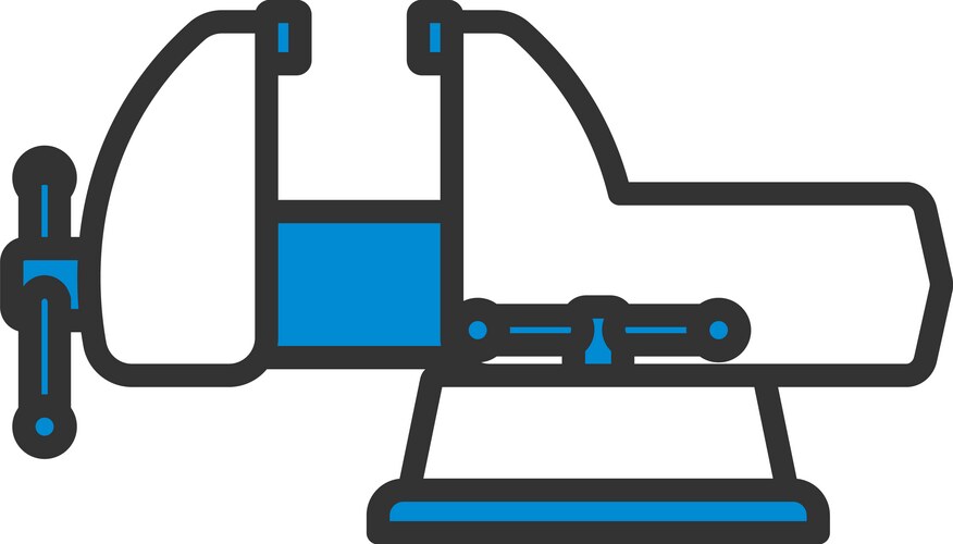 Icon of vise Royalty Free Vector Image - VectorStock