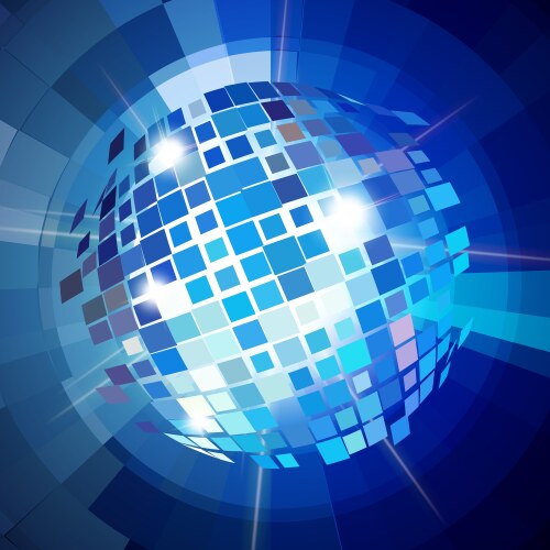 Explosion on a background with hexagons Royalty Free Vector