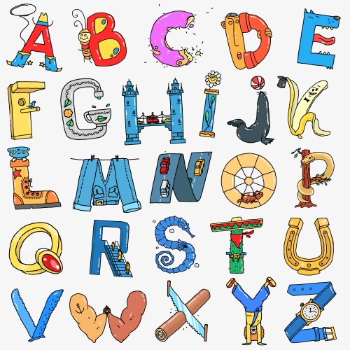 Alphabet Cartoon Vector Images (over 97,000)