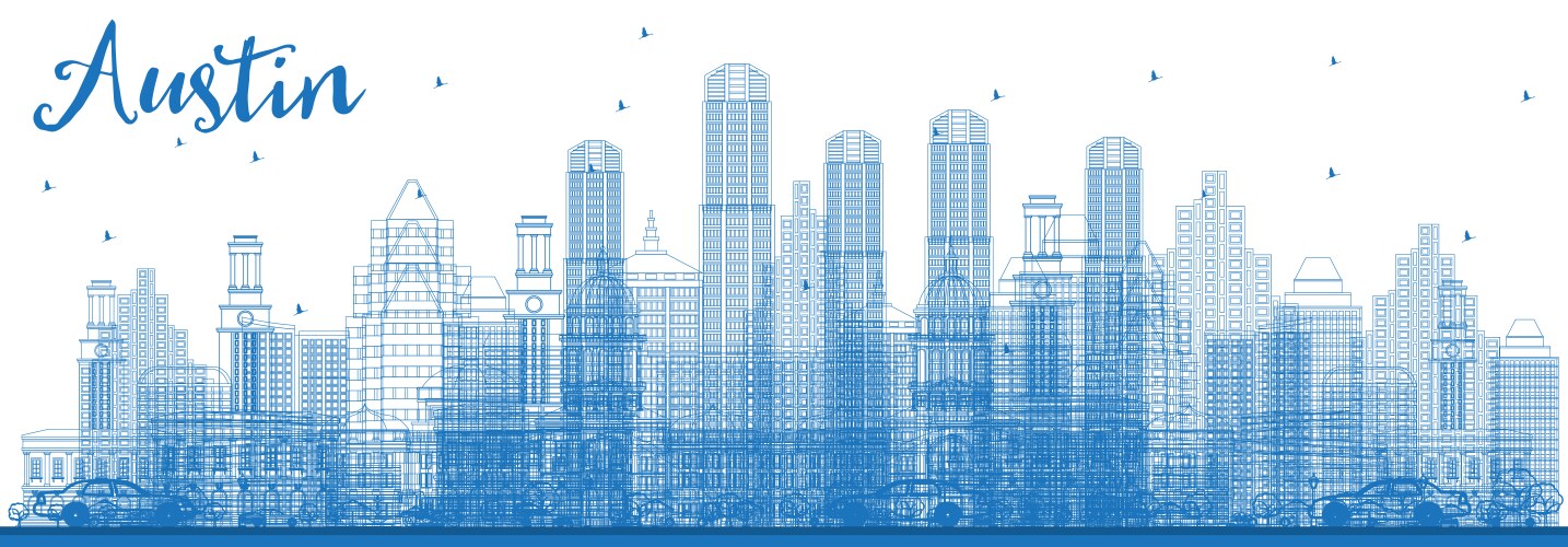 City skyline urban panorama Royalty Free Vector Image