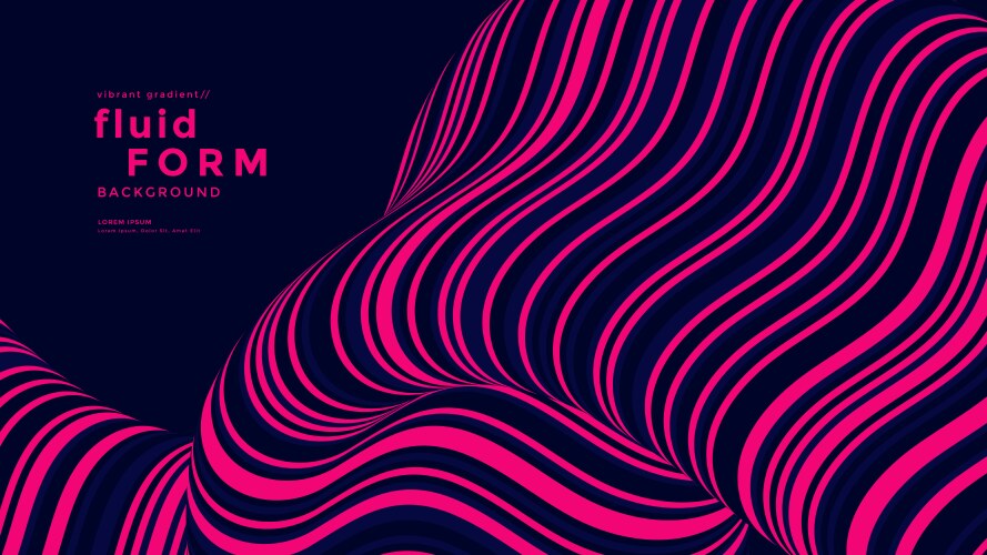 Neon wireframe wave pattern Royalty Free Vector Image