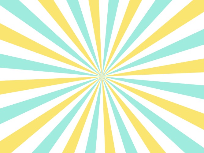 Sun rays background template sunbeam Royalty Free Vector