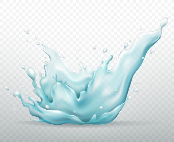 Blue water splash Royalty Free Vector Image - VectorStock