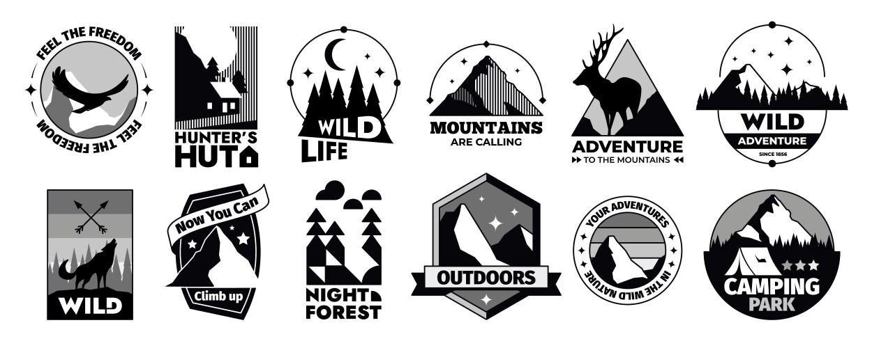 Wilderness Emblems Vector Images (over 18,000)