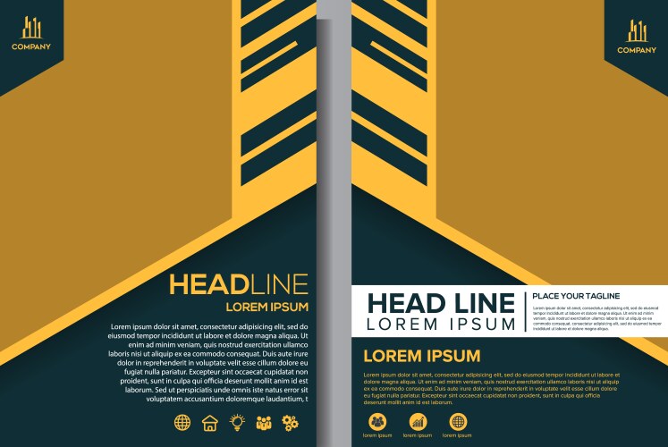 Professional business brochure background template