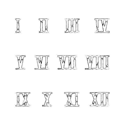 Roman numerals Royalty Free Vector Image - VectorStock