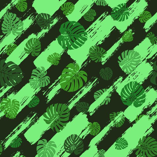 Monstera Leaves Seamless Vector Images (over 9,300)