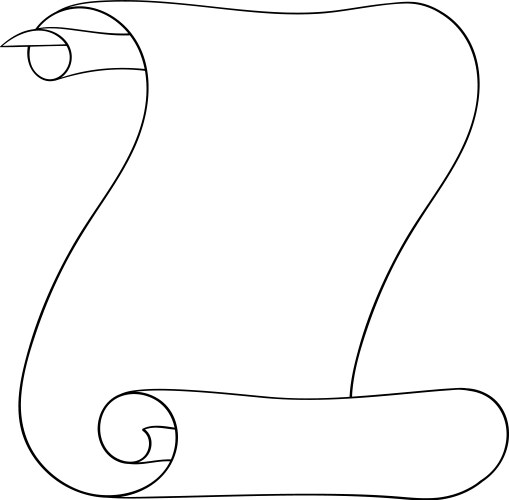 Scroll outline Vector Images & Graphics for Commercial Use | VectorStock