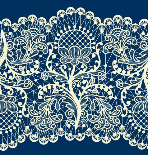 Seamless white lace Royalty Free Vector Image - VectorStock