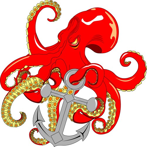 Octopus Anchor Vector Images (over 1,600)