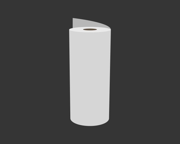 Textile roll icon paper tube design for kitchen Vector Image