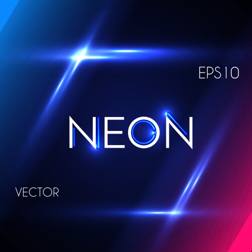 Abstract neon electronic circuit board in cross Vector Image