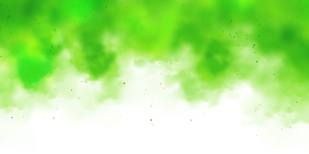 Green smoke with lightnings abstract background Vector Image